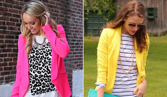 How To Wear Bright Coloured Blazers