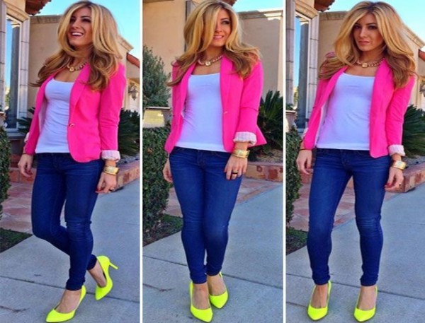 How To Wear Bright Coloured Blazers