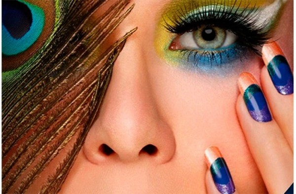 50 Peacock Nail Art Design Ideas