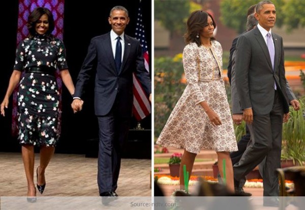 Michelle Obama Enchants With Style in India