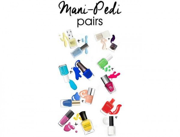 A Mani-Pedi Chart for Unusual and Awesome Colour Combinations