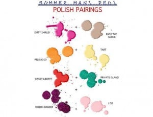 A Mani-Pedi Chart for Unusual and Awesome Colour Combinations