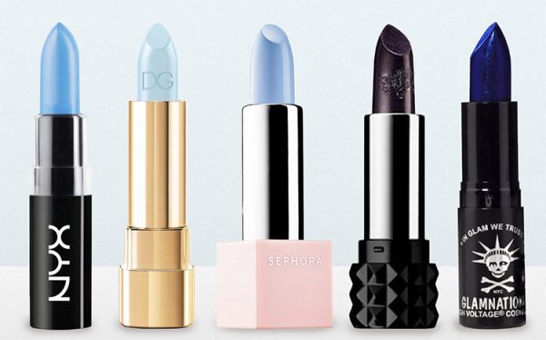 How To Wear Blue Lipstick And Nail The Season’s Look