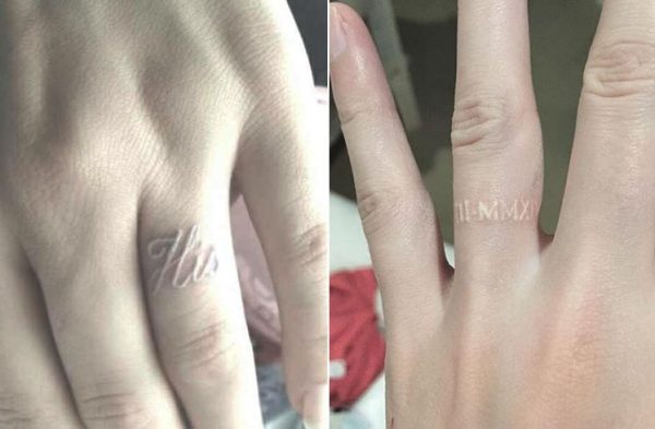 Give Up Your Engagement Ring For Wedding Ring Tattoos