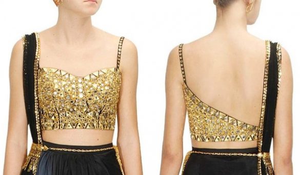 Mini Guide On Choosing The Right Golden Blouse Designs