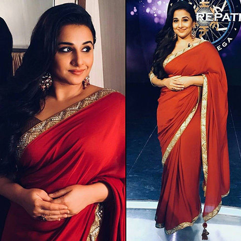 Vidya Balan Clubs Fashion And Comfort In Her Styles And Nails It