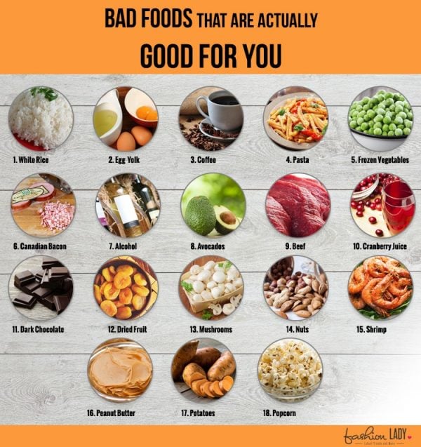 Diet Check: 18 Bad Foods That Are Actually Good For You Diet Check: 18 Bad Foods That Are Actually Good For You